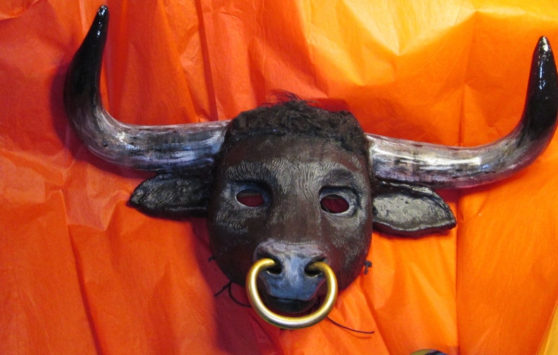 Bull Mask Minotaur Taurus Costume Mask Mythological | Etsy UK