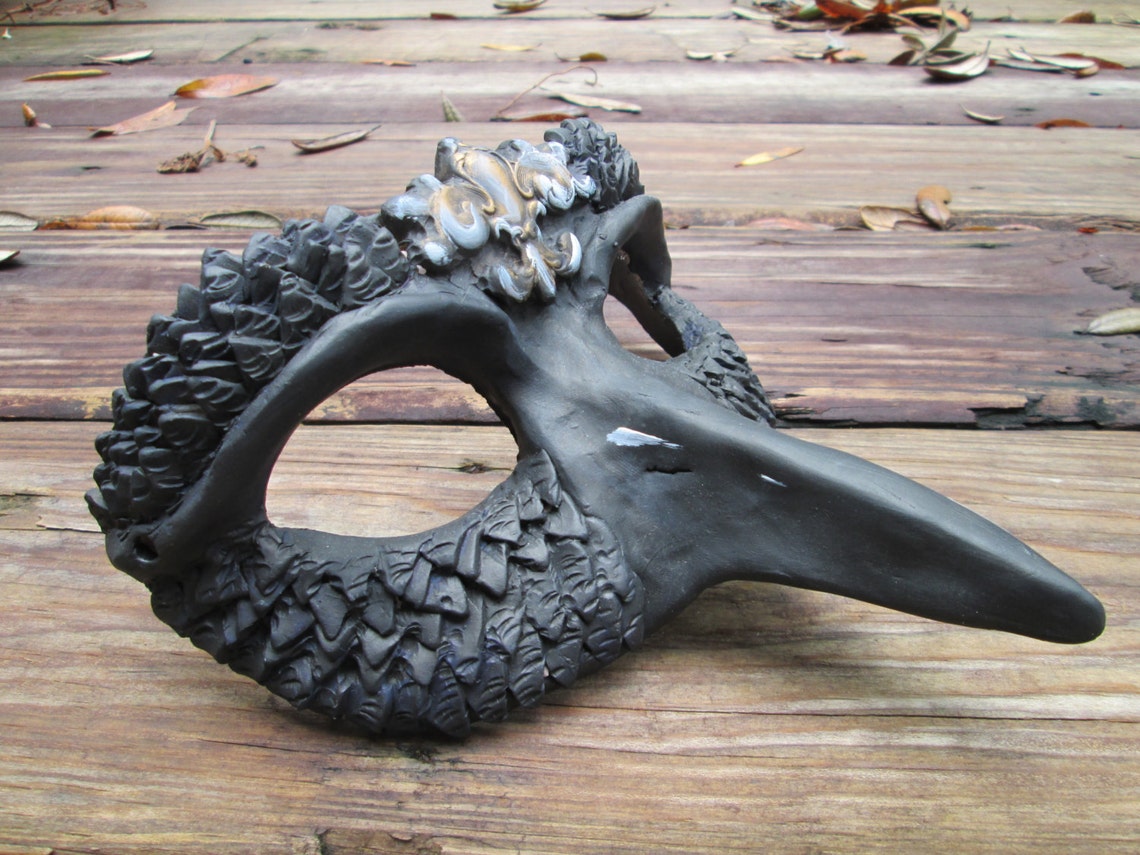 Raven Costume Mask Mask Fantasy Blackbird Mask Masquerade | Etsy