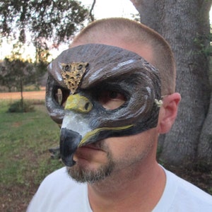 Hawk mask Red tailed hawk mask bird masquerade mask | Etsy