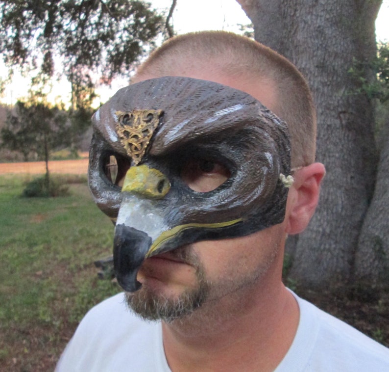 Hawk mask Red tailed hawk mask bird masquerade mask | Etsy
