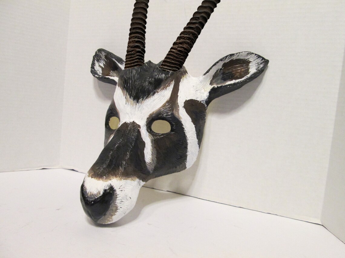 Wildlife Costume Mask Gazelle Mask Zootopia Oryx Costume - Etsy