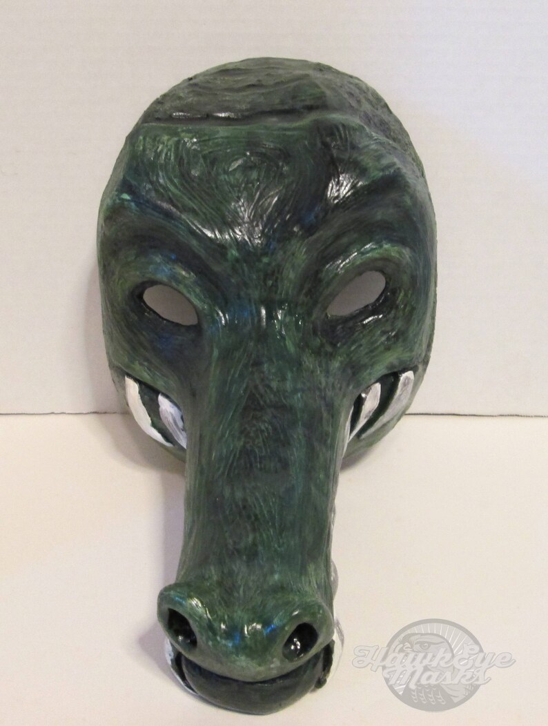 Alligator Mask Gator Mask Reptile Masquerade Mask Adult - Etsy