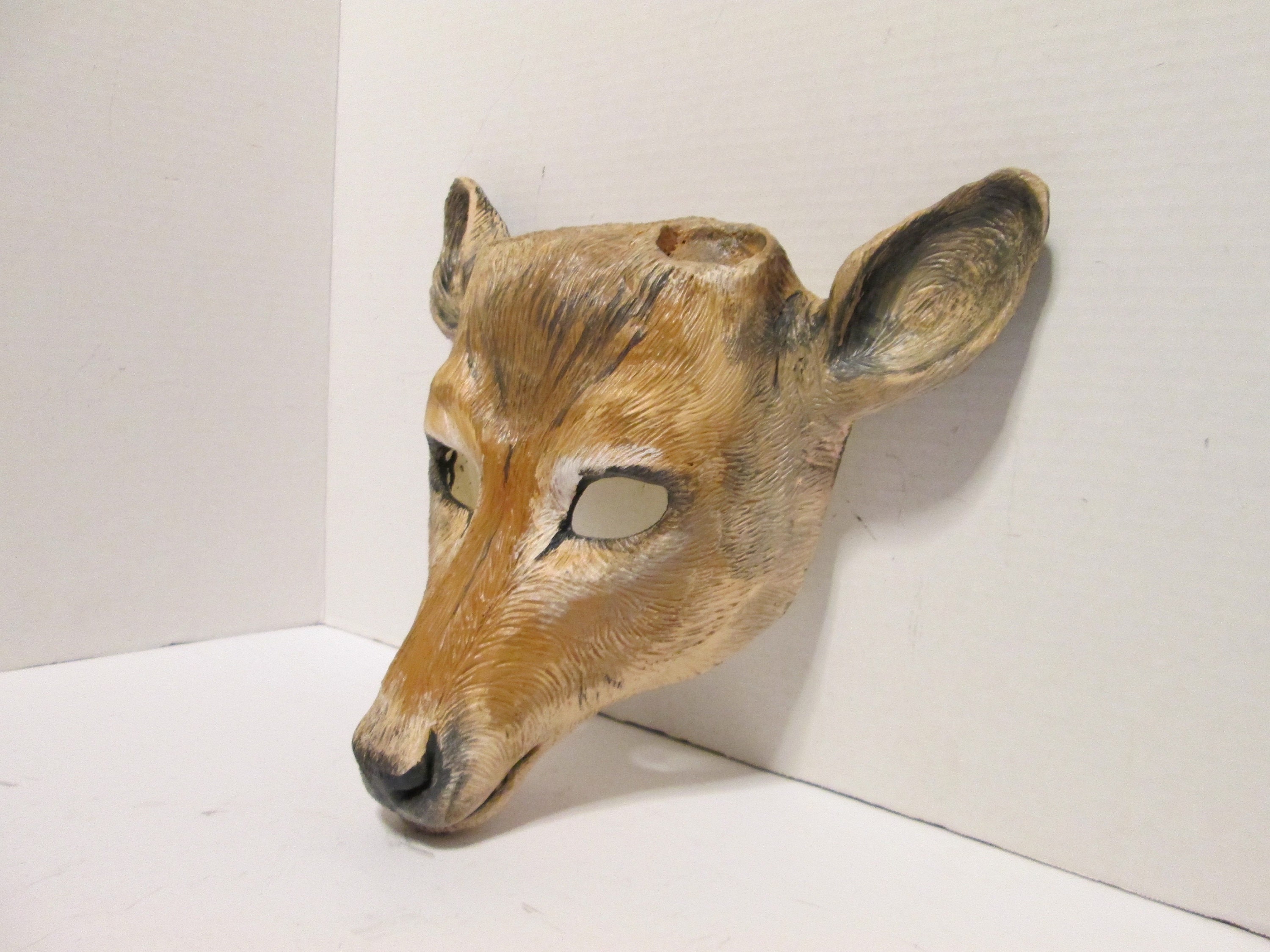 Costume deer mask Realistic Fallow Deer animal mask faux | Etsy