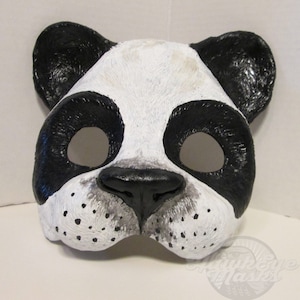Hand Painted Panda Bear Mask, Animal Costume - Etsy