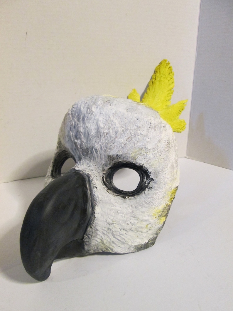 Parrot Mask Cockatoo Parrot Galah Mask Masquerade Mask - Etsy