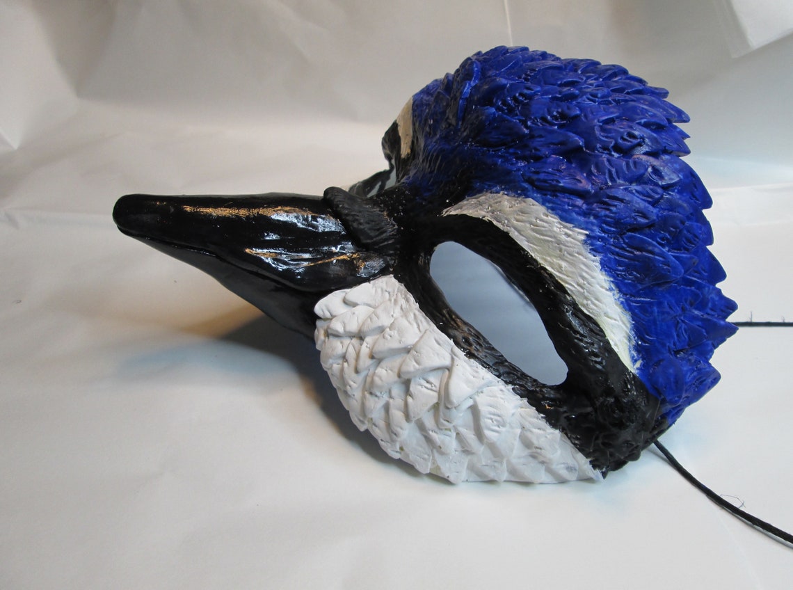 Bluejay mask Blue Bird mask masquerade mask costume mask | Etsy
