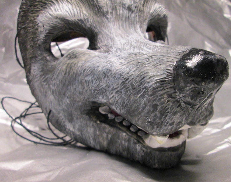 Wolf Mask Timber Wolves Masquerade Mask Animal Totem | Etsy