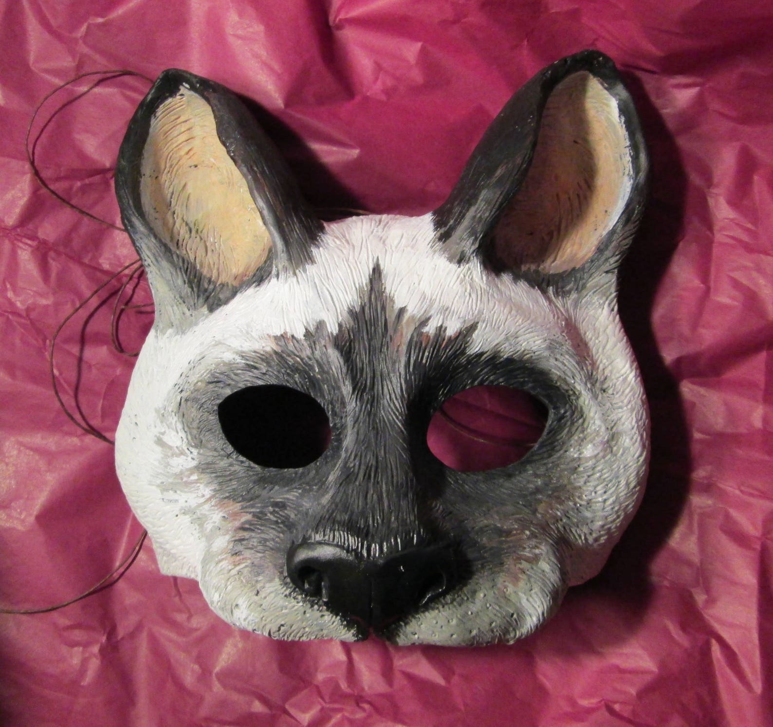 Cat mask costume mask Masquerade mask Neko Brown tabby | Etsy