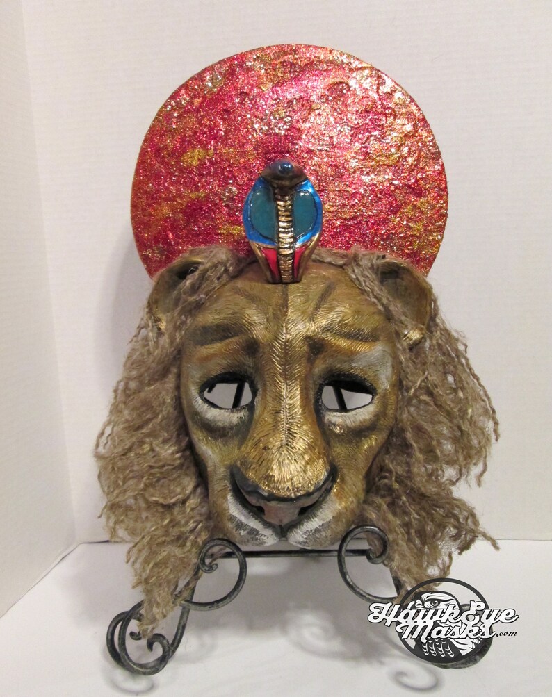 Sekhmet Lioness Mask: Egyptian God Costume, Masquerade Mask - Etsy
