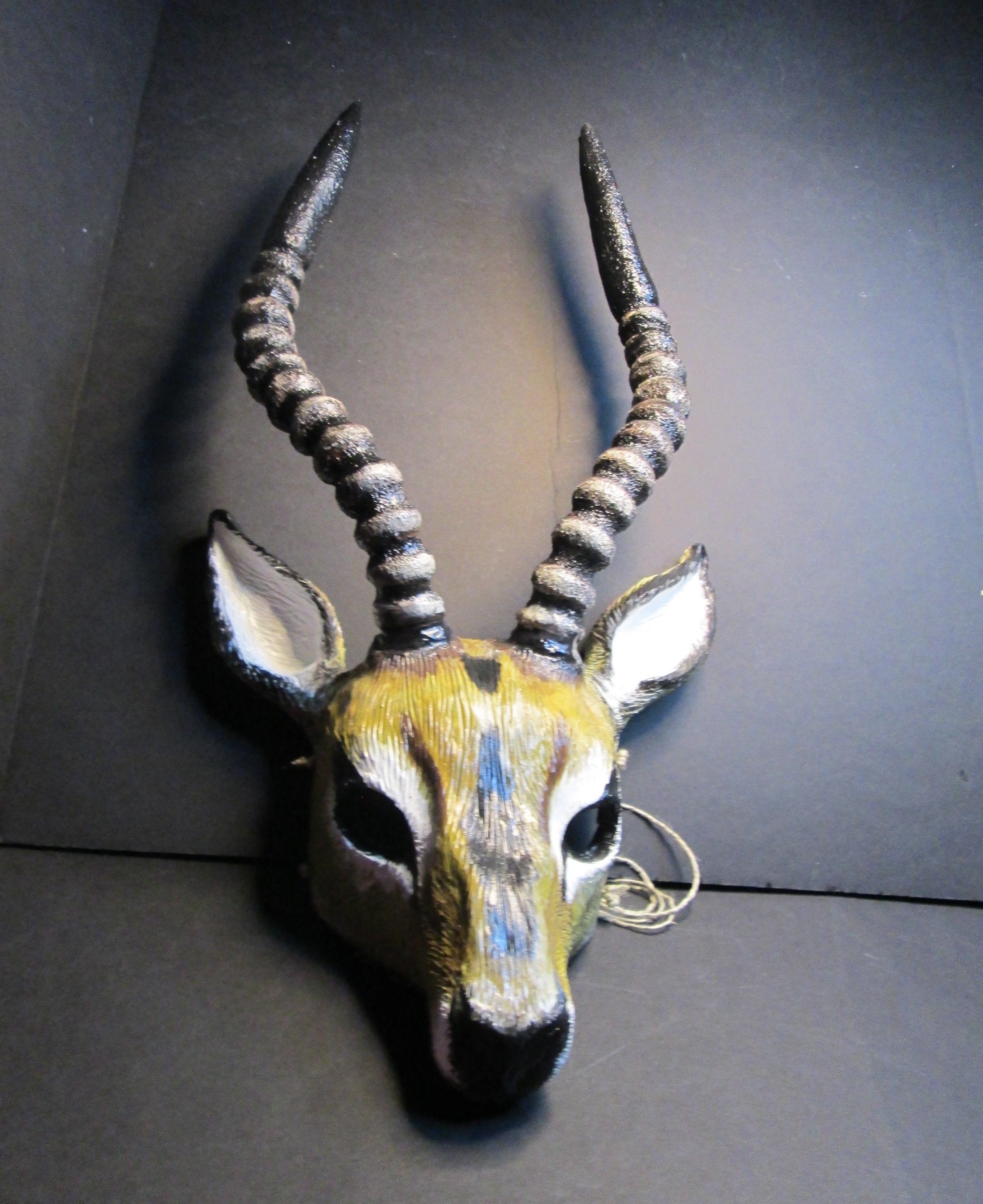 Handmade Impala Mask: Realistic Antelope Costume, Faux Antlers - Etsy