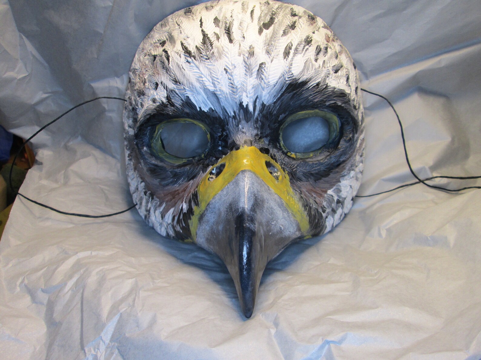 Handmade Falcon Mask: Resin Bird Costume, Masquerade Mask - Etsy