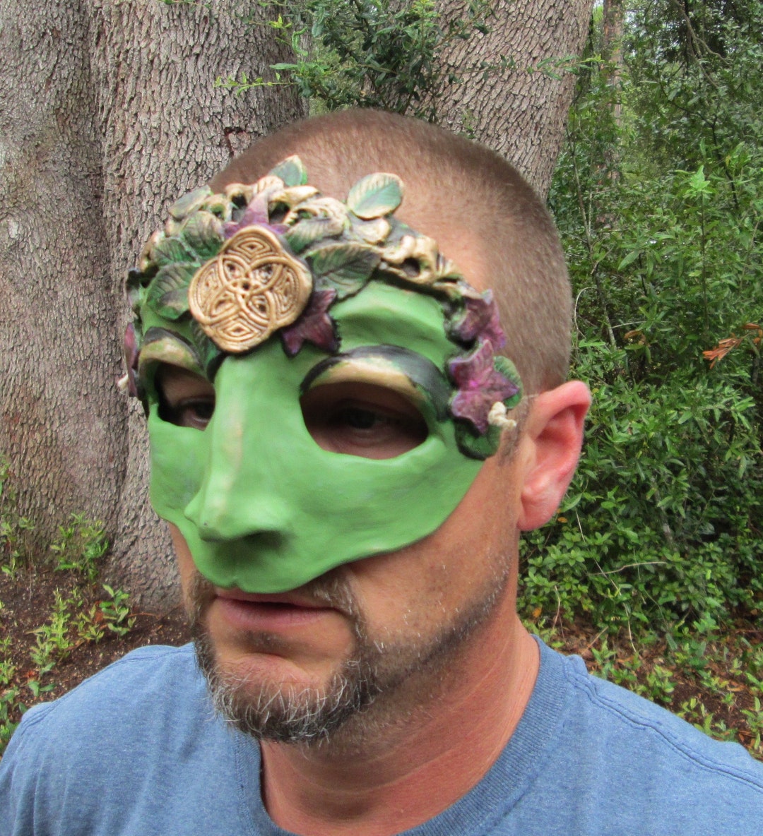 Green Woman Mask: Mother Nature Resin Masquerade Mask - Etsy