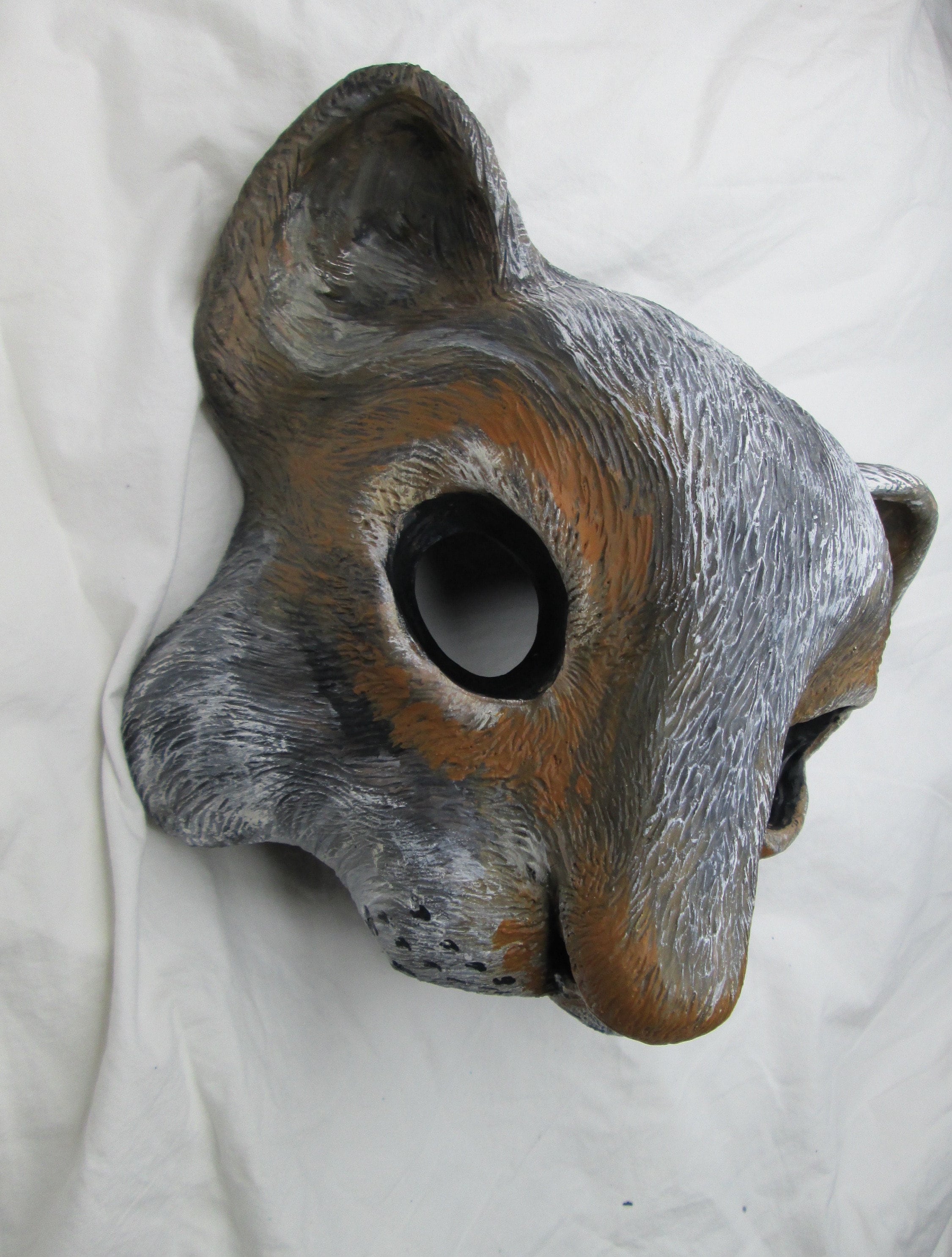 Grey Squirrel mask woodland Animal costume Mask hand | Etsy