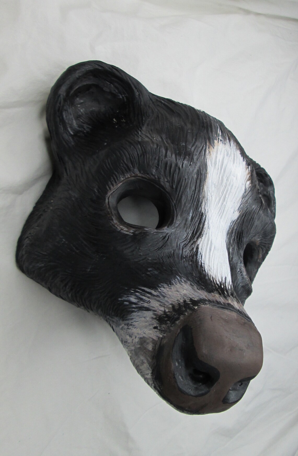 Skunk mask woodland Animal costume Mask hand painted | Etsy