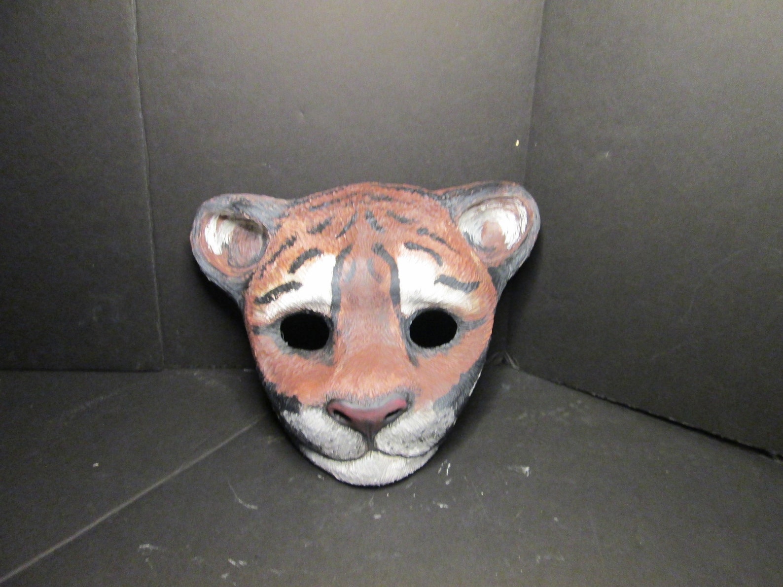 Hand Painted Tiger Cub Mask, Animal Spirit Masquerade Mask - Etsy