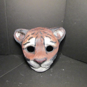 Tiger Cub Cat Mask, Big Cat, Hand Painted, Masquerade Mask, Animal ...