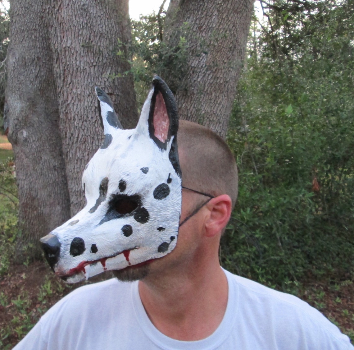 Ghost dog custom Masquerade mask cosplay adult mask Adult | Etsy