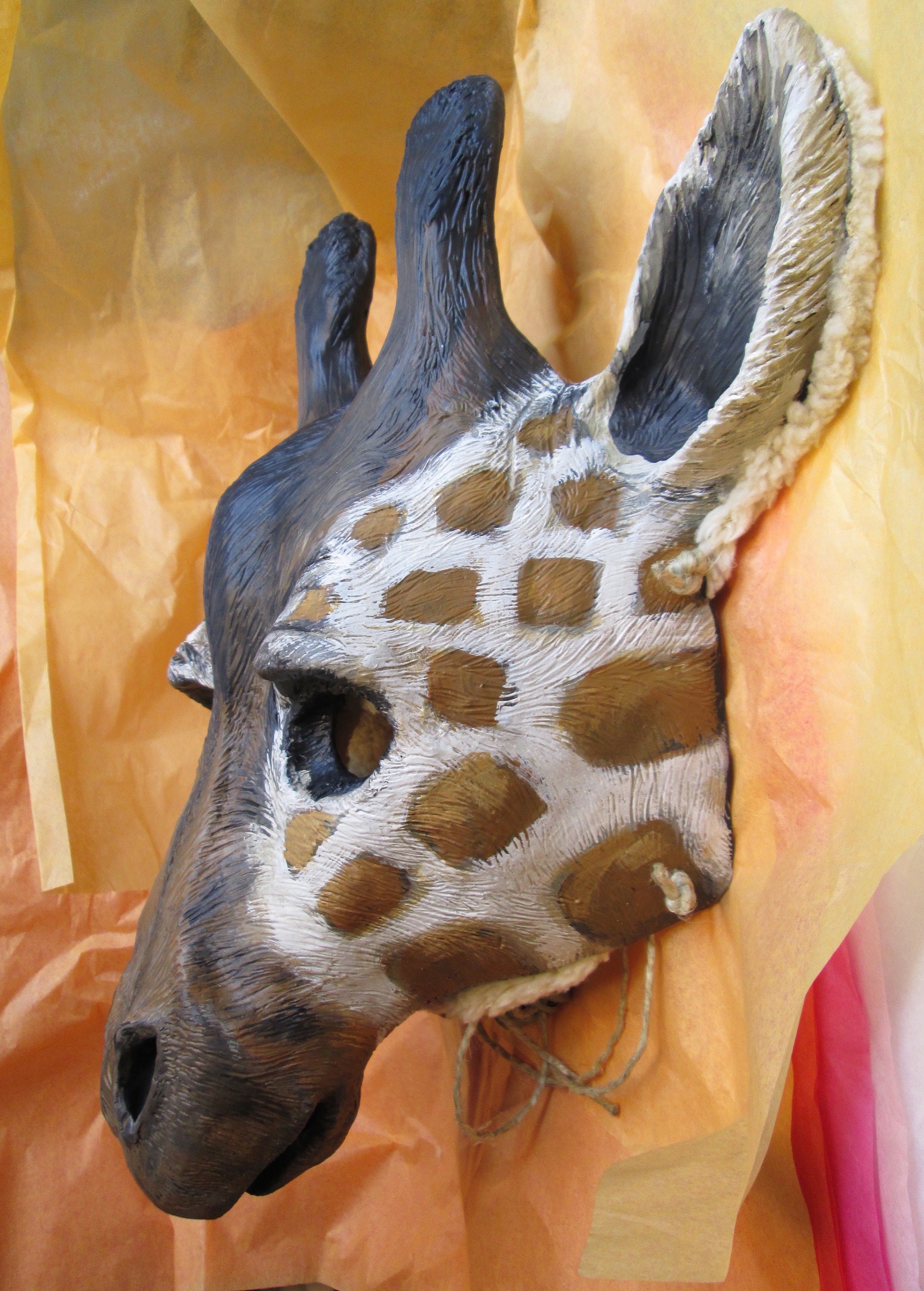 Giraffe mask wildlife Adult mask Giraffe costume mask | Etsy