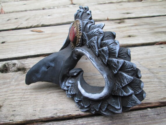 fantasy Raven masquerade costume mask fantasy guardian | Etsy