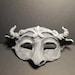 Cute Gargoyle Gargoyle Mask Masquerade Mask Silver and - Etsy