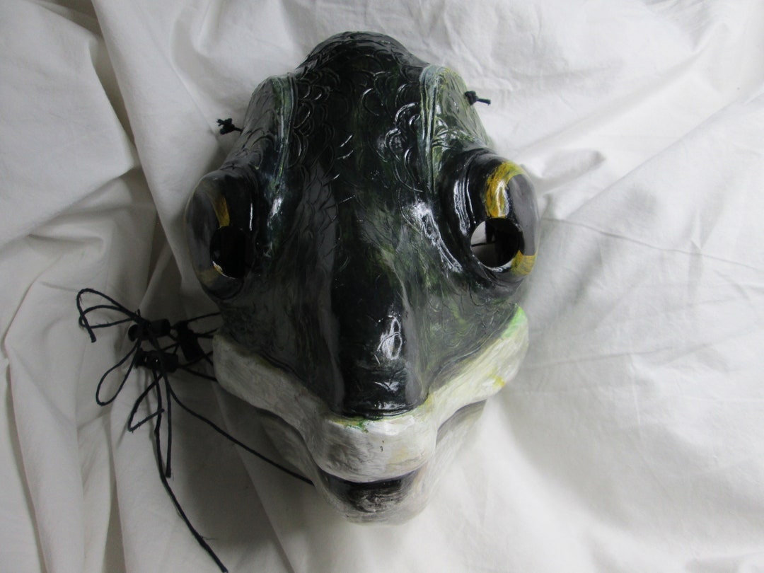 Handmade Resin Fish Mask: Fantasy Costume, Sun Perch - Etsy