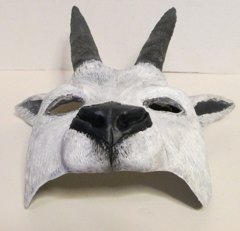 Mountain Goat, Goat Mask, Masquerade Mask, Wildlife Art, Capricorn ...