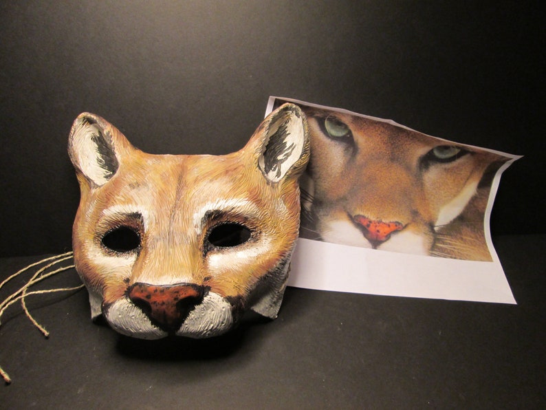 Mountain Lion Florida Panther Mask Cougar Wild Animal - Etsy