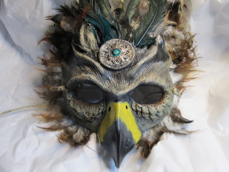 Gryphon Mask Masquerade Ball Griffon Mask Larp Ren Faire - Etsy