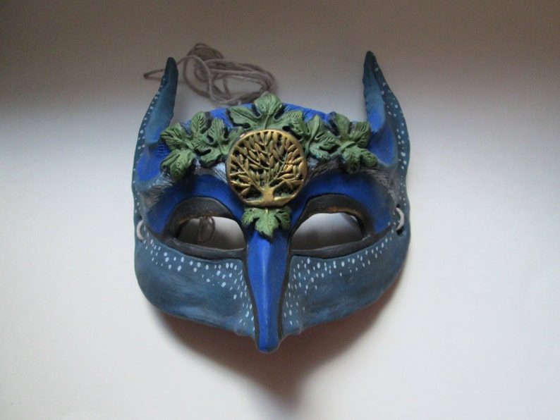 Dark Elf Druid Enchanted Forest Faerie Mask Brownie - Etsy