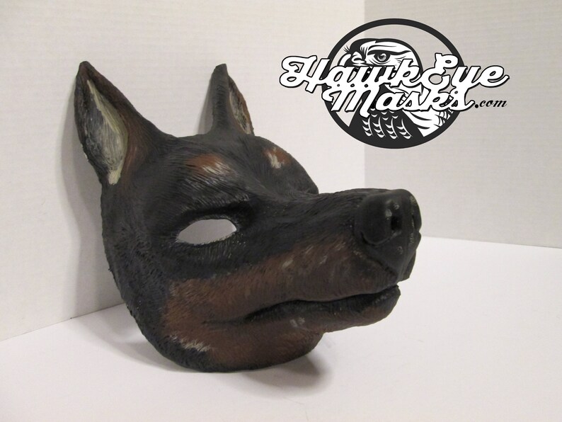 Doberman costume mask dog mask Anubis masquerade mask | Etsy