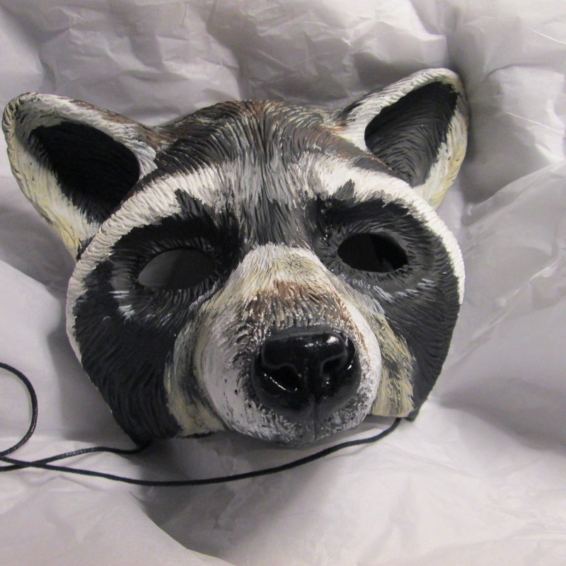 Raccoon Mask - Etsy