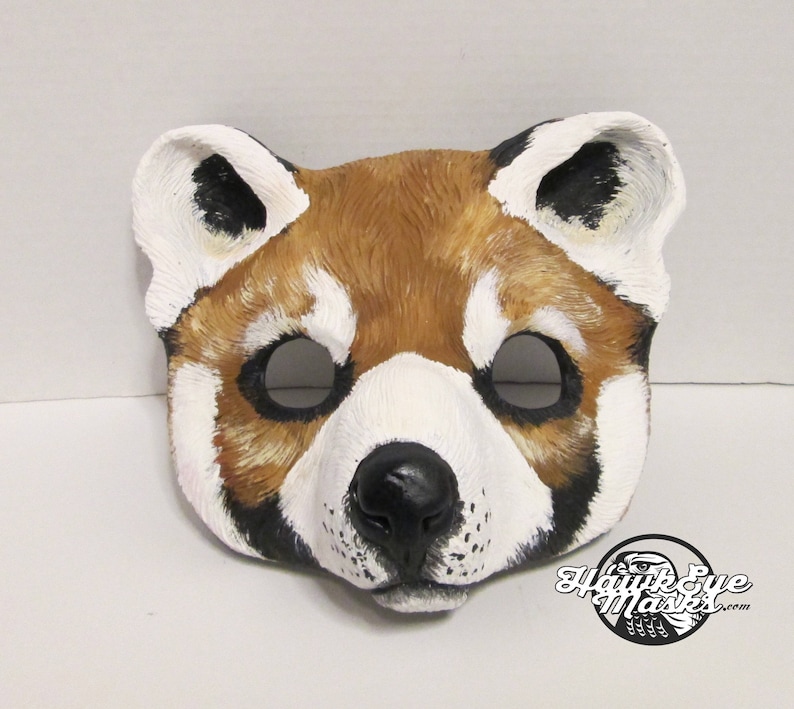 Red Panda Bear Mask Forest Animal Small Bear Mask Cute - Etsy