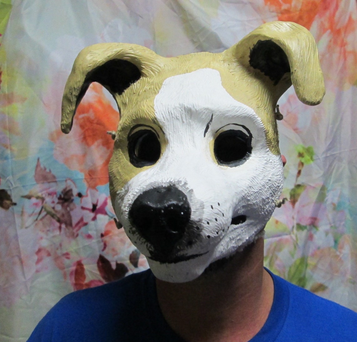 Whippet Dog Costume Mask Sculpture Animal Art Cute Dog - Etsy