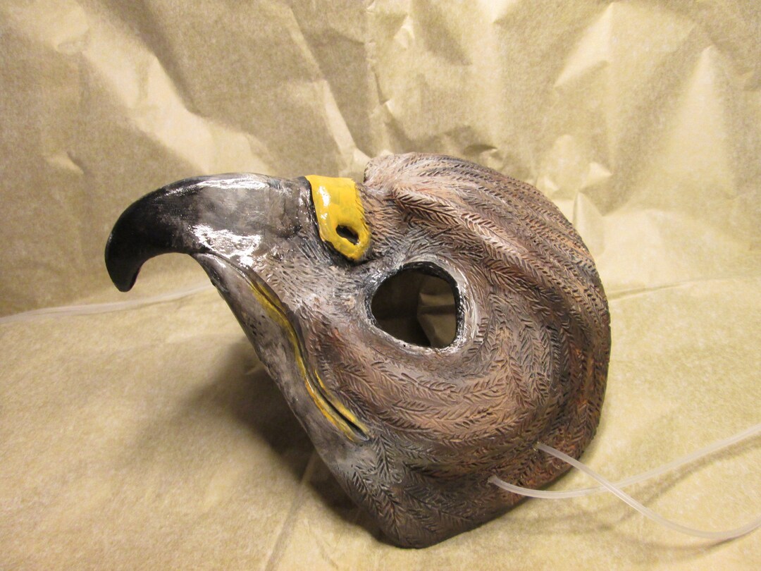 Hawk Mask Red Tailed Hawk Mask Bird Masquerade Mask - Etsy