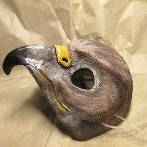 Hawk Mask, Red Tailed Hawk Mask, Bird, Masquerade Mask, Costume Mask ...