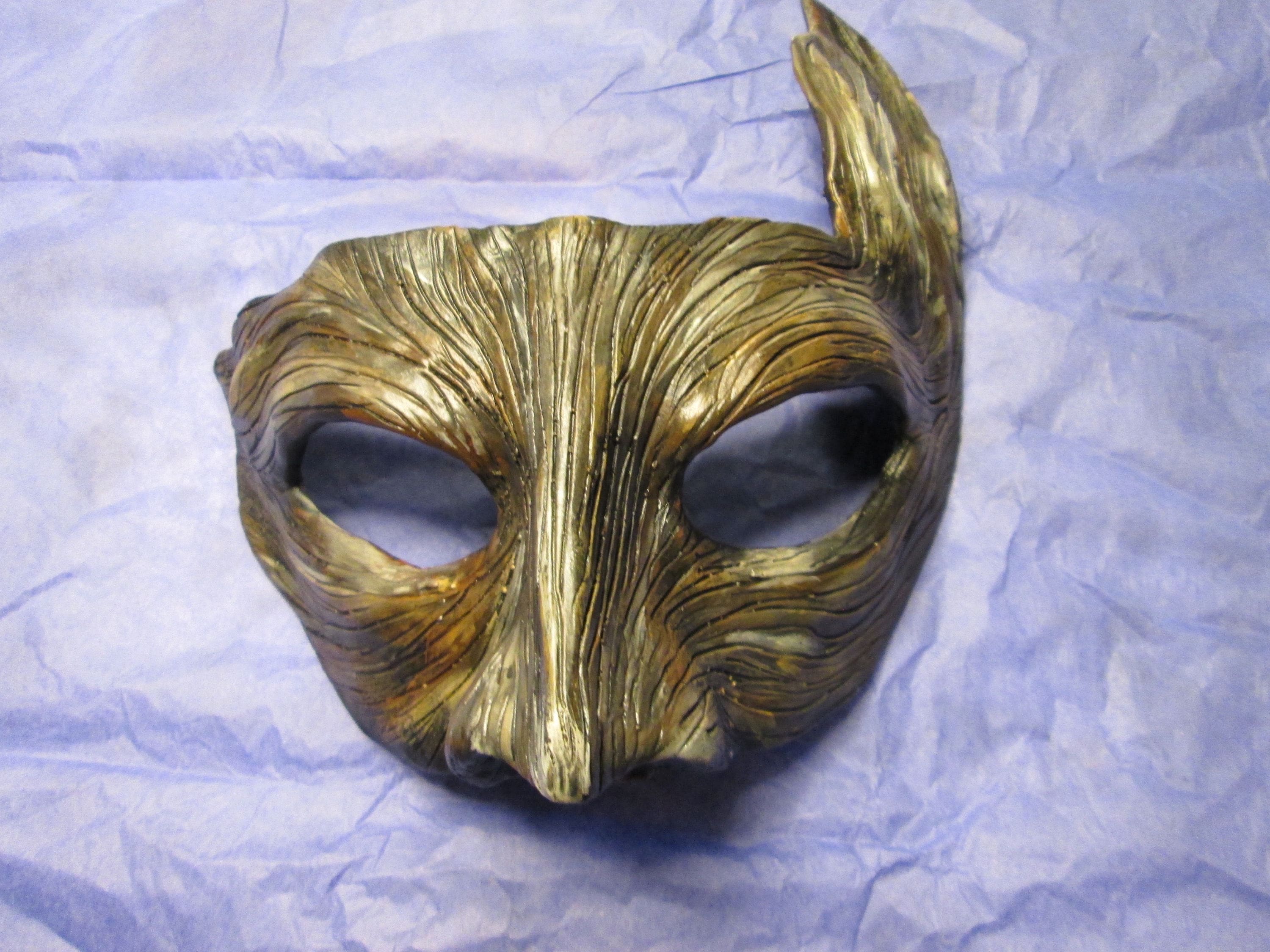 Asymmetrical forest faerie mask tree fairy mask masquerade | Etsy