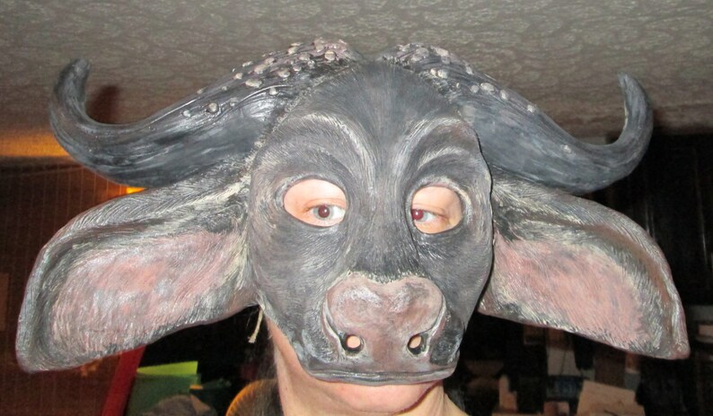Water Buffalo Mask Wild Animal Costume Mask Ox Masquerade | Etsy