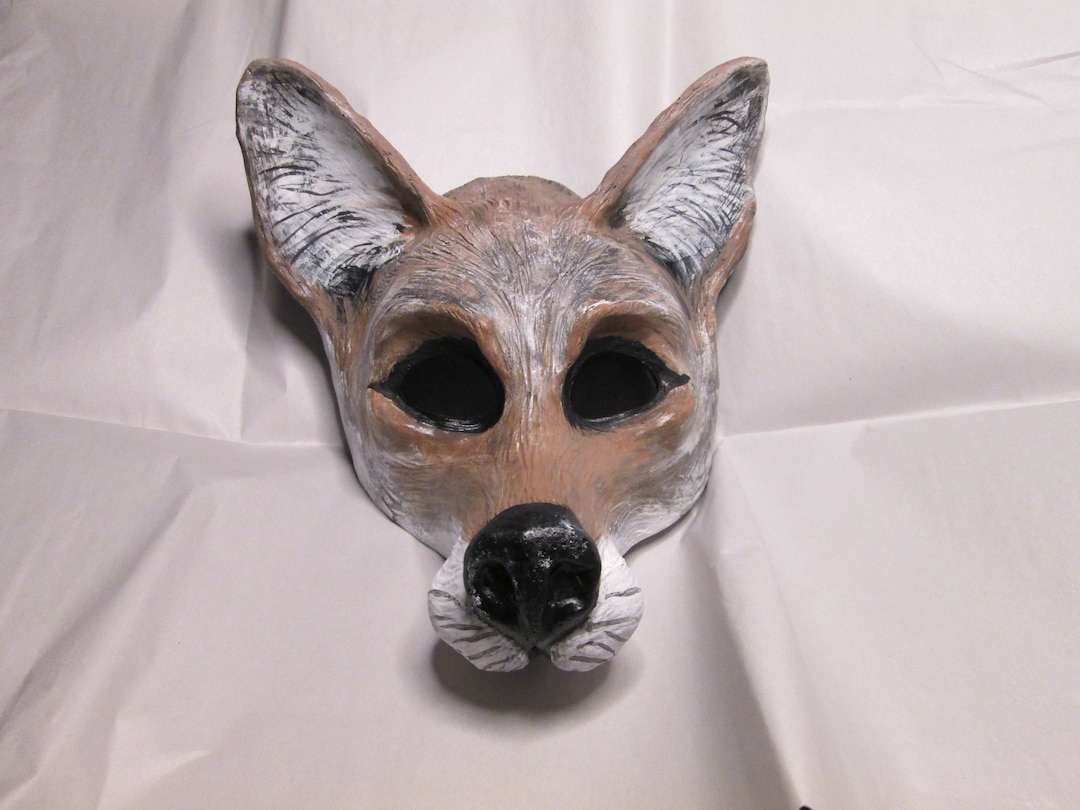 Coyote Mask, Animal Costume Mask, Spirit Mask, Desert, Masquerade Mask ...