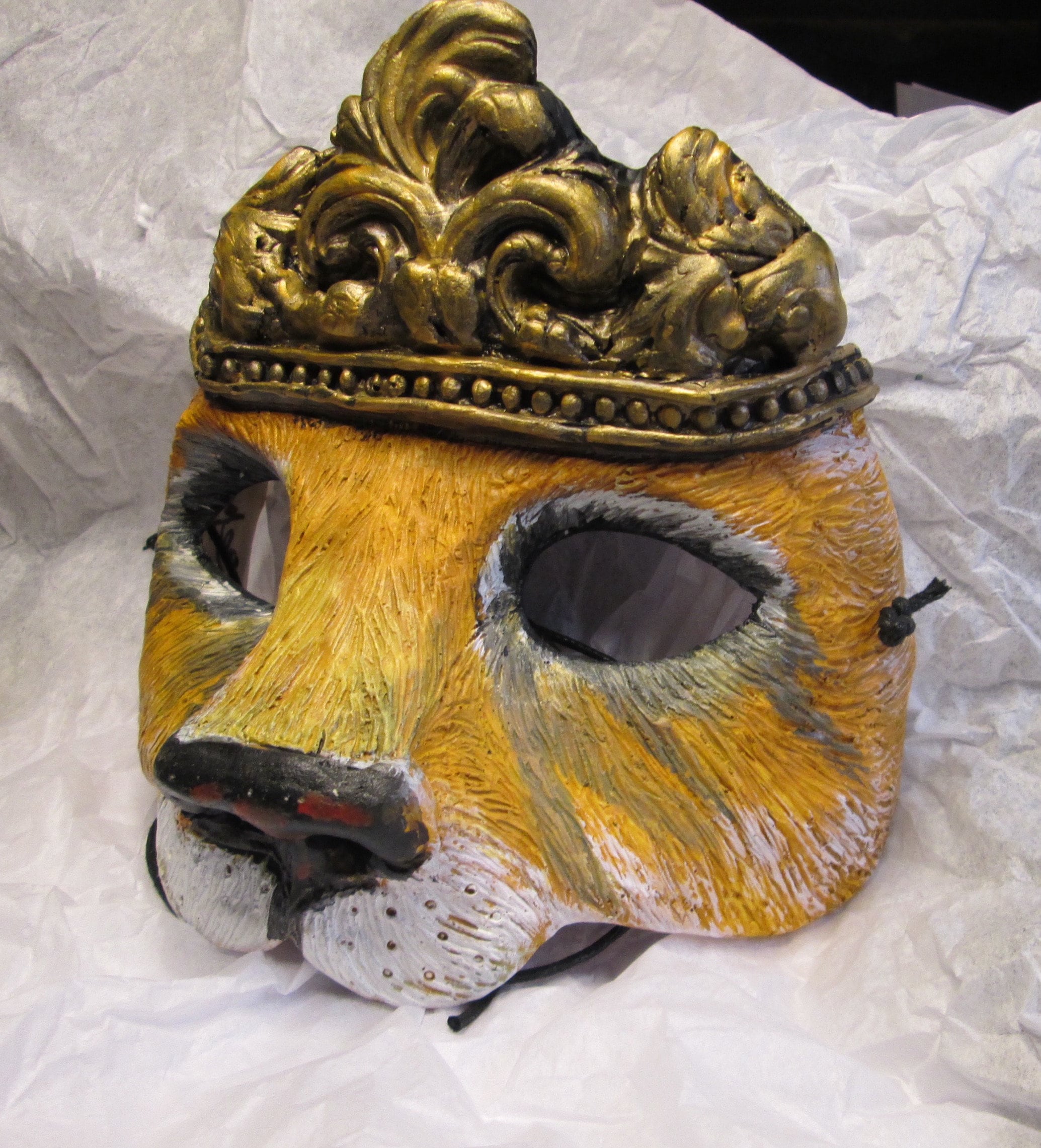 Lion Mask Big Cat Spirit Wearable Art One of a Kind - Etsy