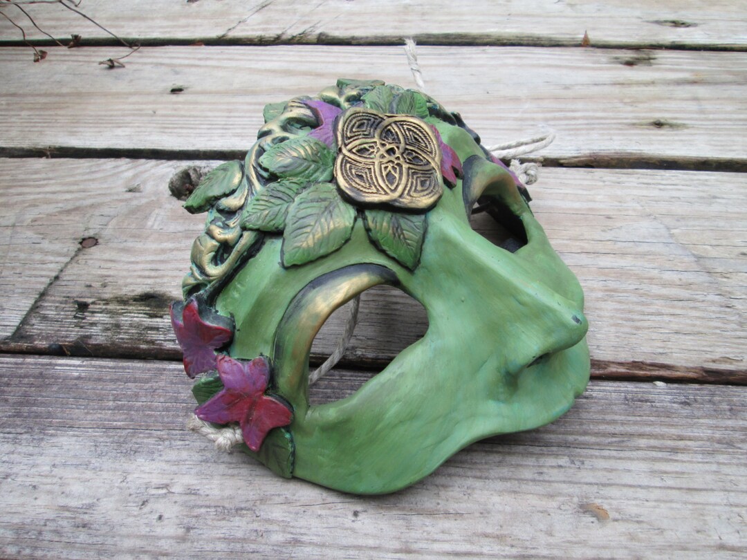 Nature Mask, Green Woman, Mother Nature, Forest Spirit, Goddess, Green ...