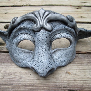 Cute Gargoyle, Gargoyle Mask, Masquerade Mask, Silver and Grey, Lap ...