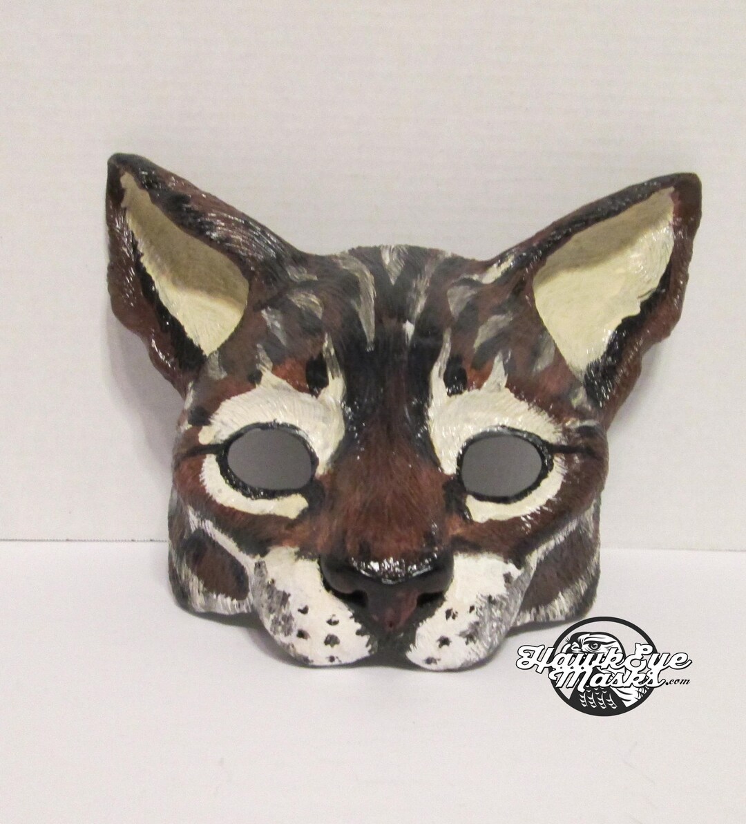 Custom Pet Cat Memorial Mask: Hand-painted Resin Feline Feral ...