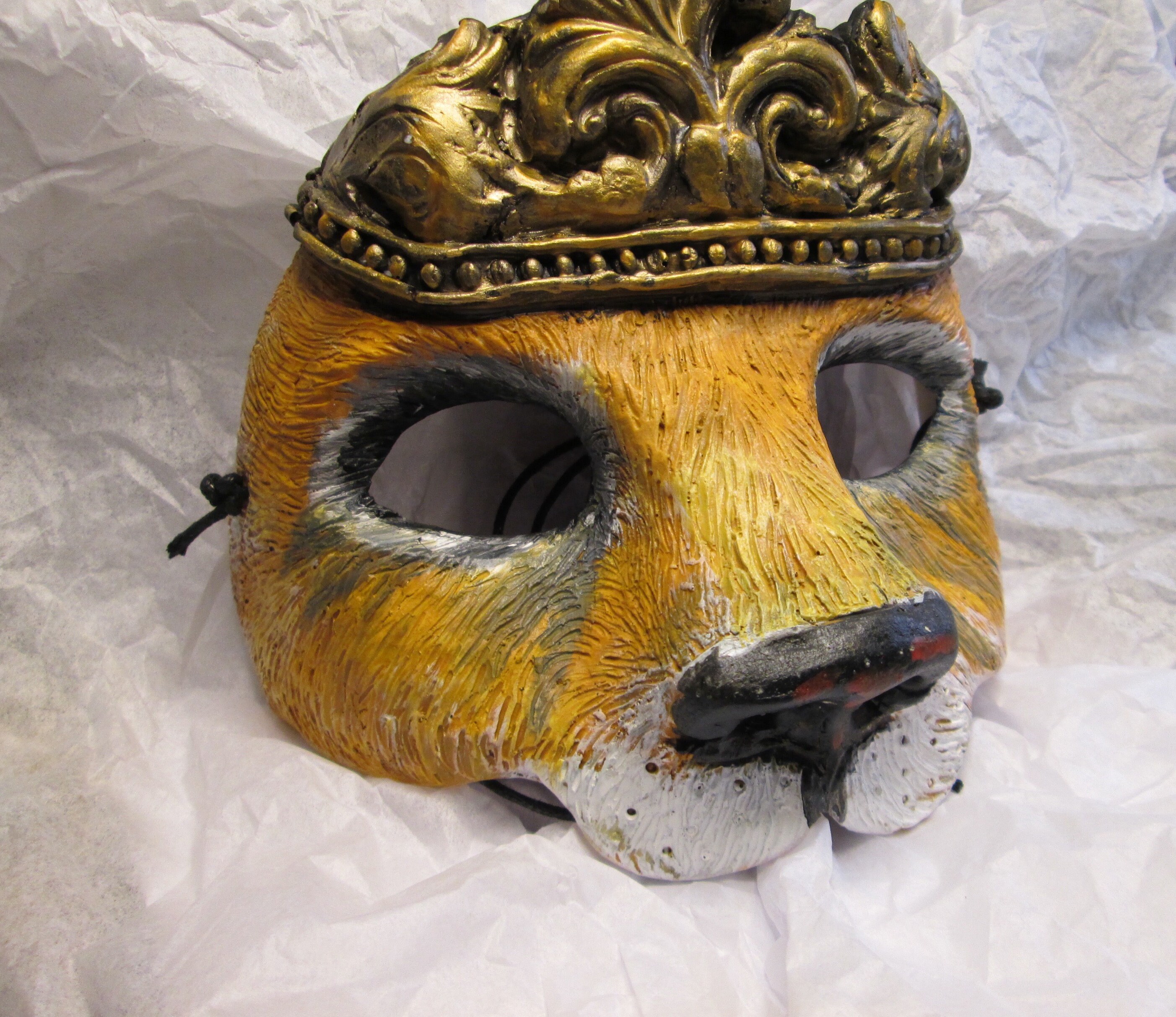 Lion Mask Big Cat Spirit Wearable Art One of a Kind - Etsy