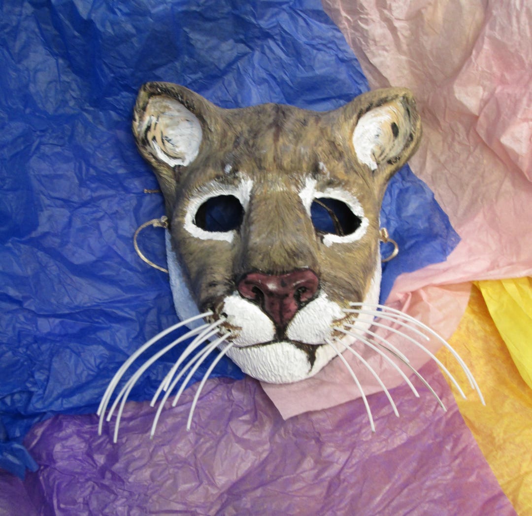 Mountain Lion, Full Face Mask, Neko, Florida Panther Mask, Spirithoods ...