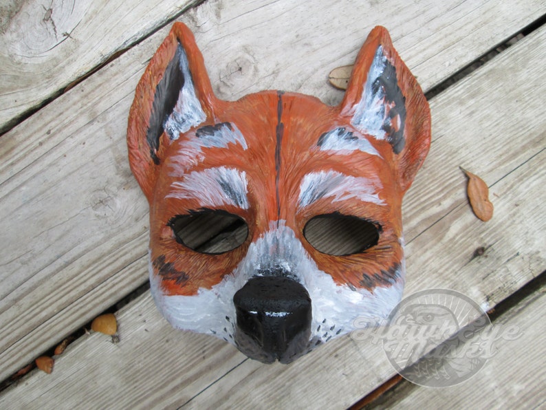 Dog Mask Animal Spirit Mask Hand Painted Dingo Australian - Etsy