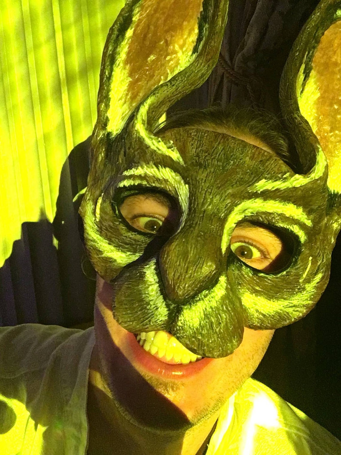 Rabbit Mask Hare Mask Adult Costume Animal Mask Jackalope | Etsy