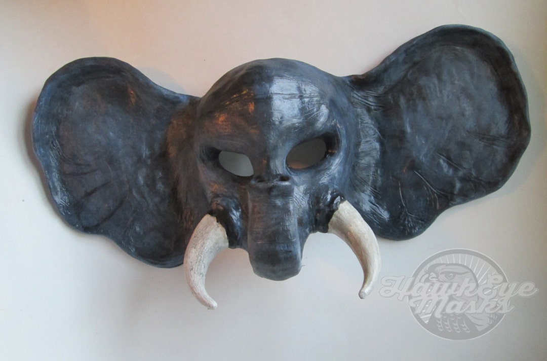 Elephant Costume Mask, Costume Mask, Wildlife Animal Mask, Adult ...