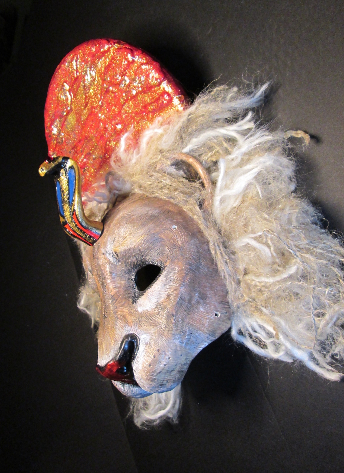 Sekhmet Lioness Mask: Egyptian God Costume, Masquerade Mask - Etsy