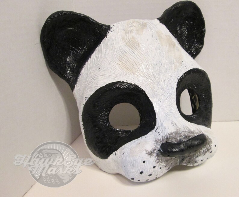 Panda Bear mask forest animal Panda Bear mask Animal | Etsy