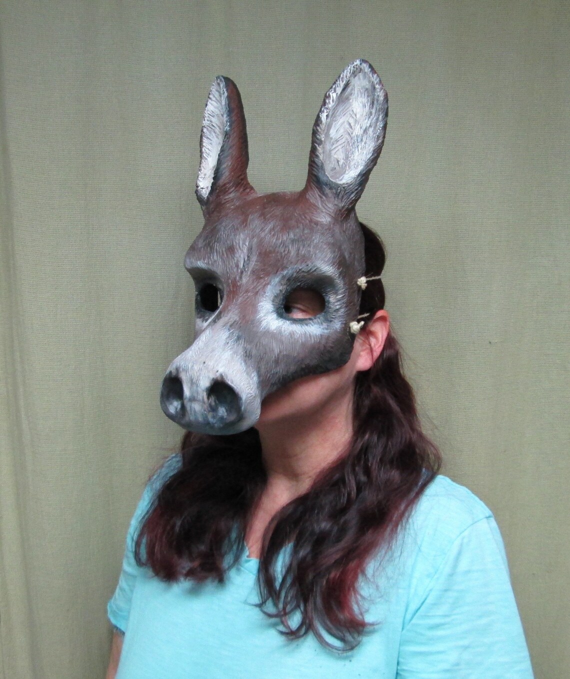 Donkey Costume Mask Animal Mask Made to Order Handmade - Etsy